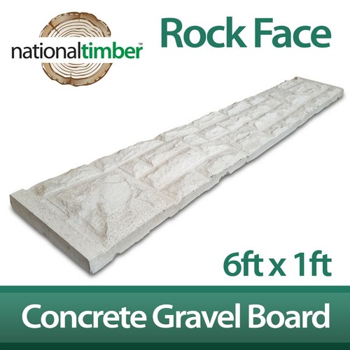 Reinforced Concrete Gravel Boards Rock Face 6ft x 1ft | eBay