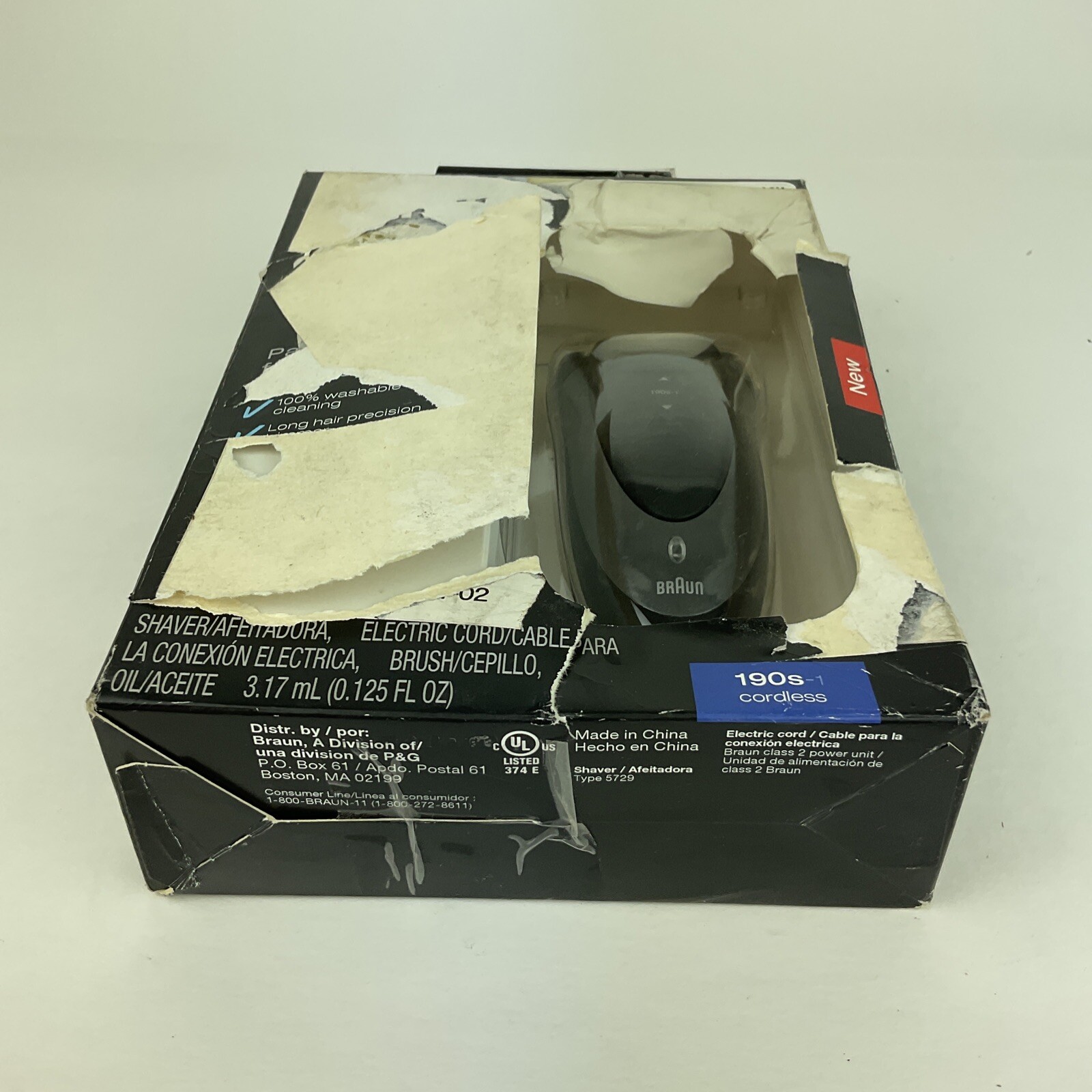 Braun Series 1 190s-1 Cordless Rechargeable Men's Electric Shaver for ...