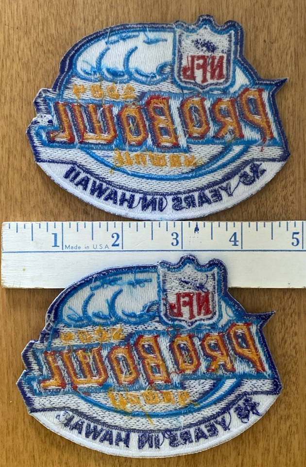 (2) New 2004 Pro Bowl Hawaii NFL Game Jersey Patch Ripon Authentic 4.5 ...
