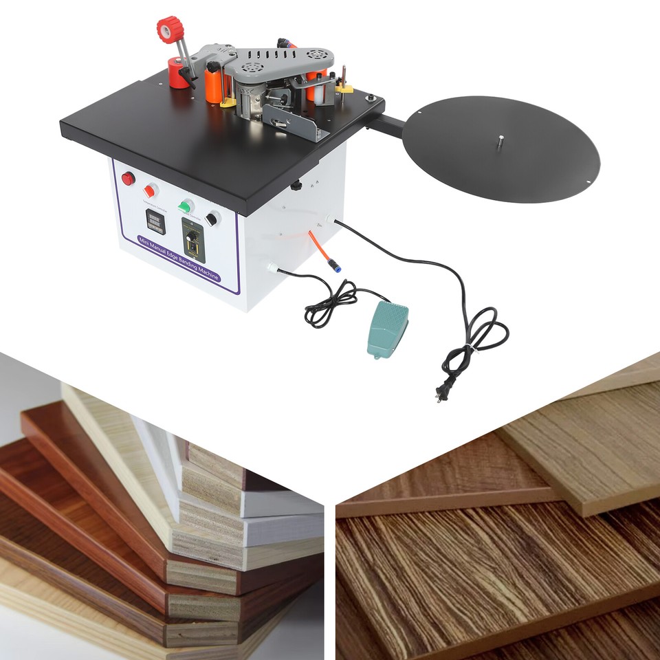 1200W Self Cutting Edge Banding Machine Double Gluing Edge Banding ...