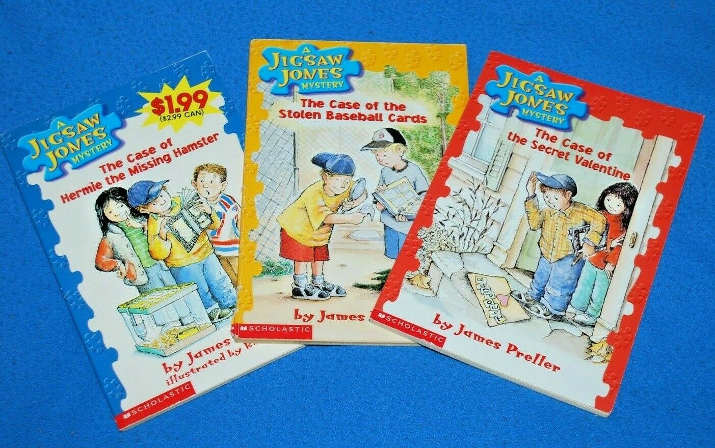 Lot of 3 JIGSAW JONES MYSTERY BOOKS by James Preller Scholastic ...