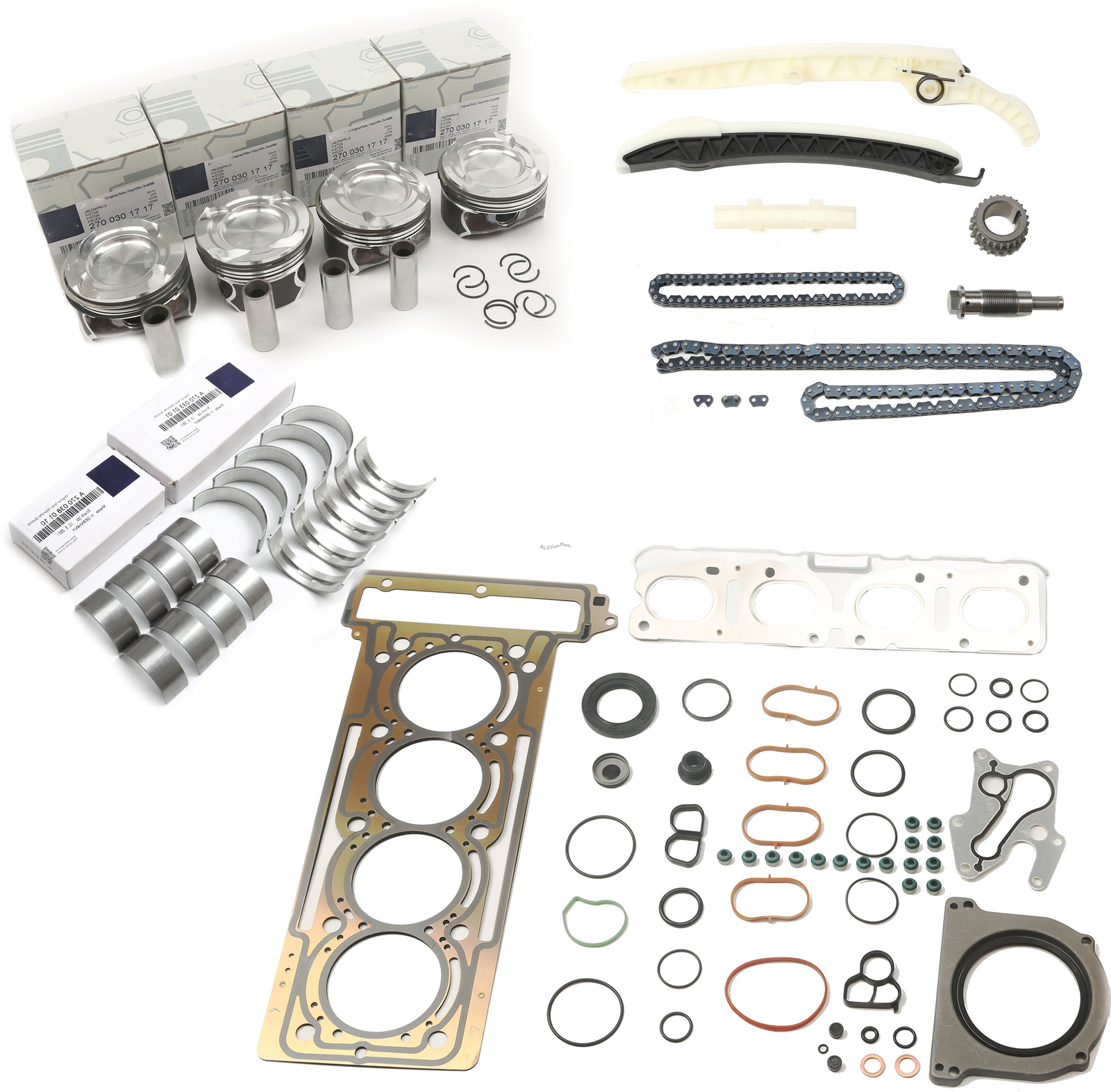 Engine Overhaul Pistons Gasket Kit Pistons For Mercedes-Benz W176 ...
