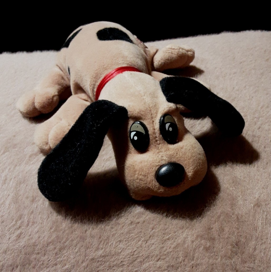 Vintage Pound Puppies 80s Tonka Plush 9" Newborn Brown w/ black spots ...