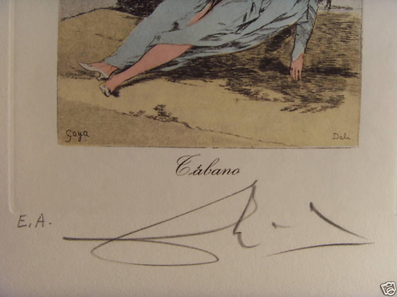 DALI*GOYA*GRAVURE*1975*ENGRAVING*ORIGINAL*VINTAGE*RARE | eBay