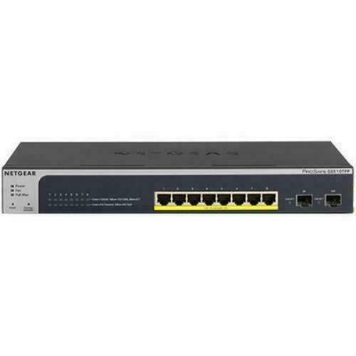 Netgear gs510tpp-100nas Pro-Safe 8-Ports Gigabit Smart Managed Switch ...