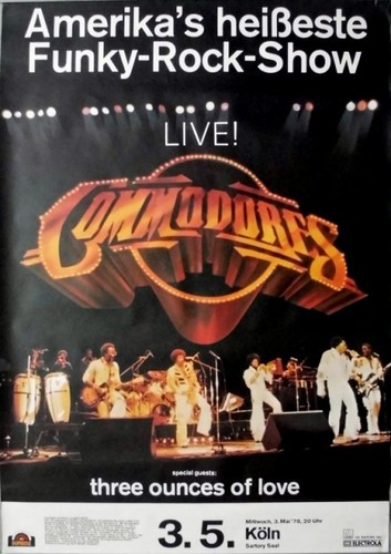 COMMODORES - LIONEL RICHIE - 1978 - In Concert Tour - Poster - Köln | eBay