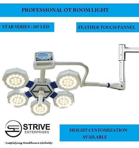 Single Dome Surgical Operation Theater LED OT Light Examination 105 LED ...