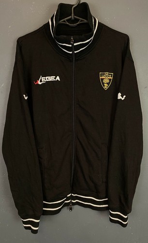 MEN'S LEGEA FC LECCE TRAINING TRACK JACKET FOOTBALL SOCCER BLACK SIZE M ...