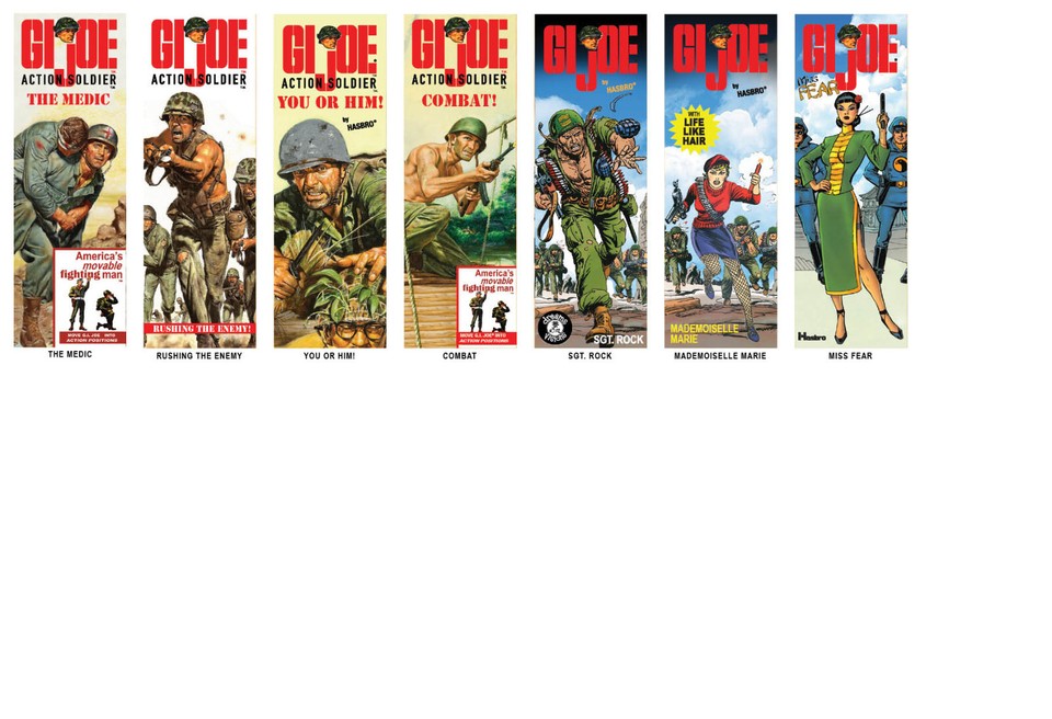 Custom GI JOE boxes 1960 STYLE Soldier, Sailor, Pilot and Marine. AND ...