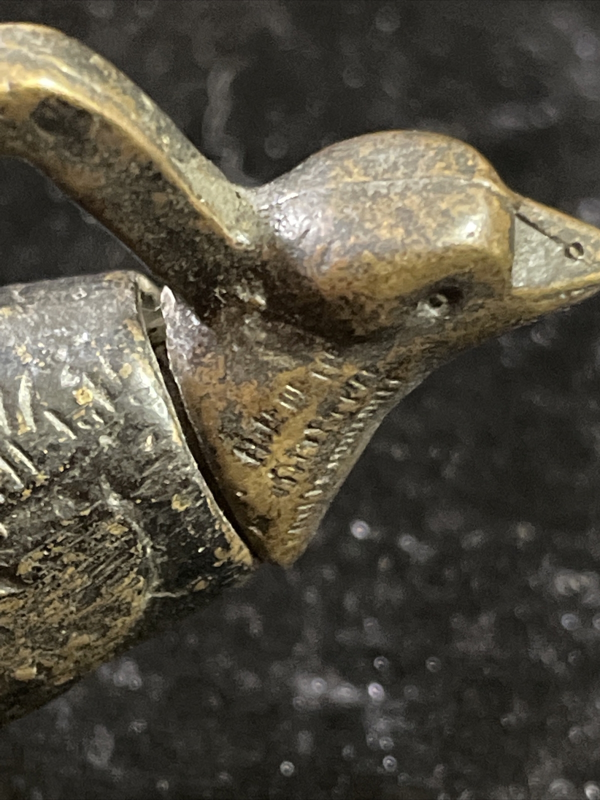 Bronze Antique Bird Artifact - Beautifully Detailed - 3 3/4" Long - 80 ...