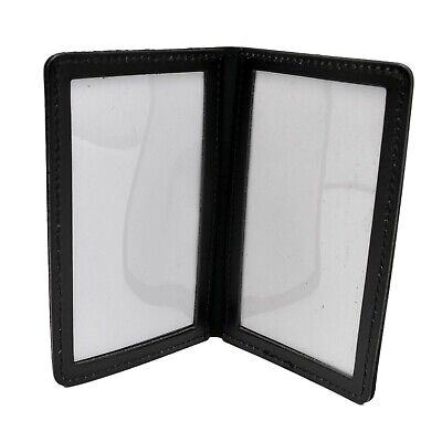 Perfect Fit Dual Double ID 3" X 5" Credential Case License Card Duty ...