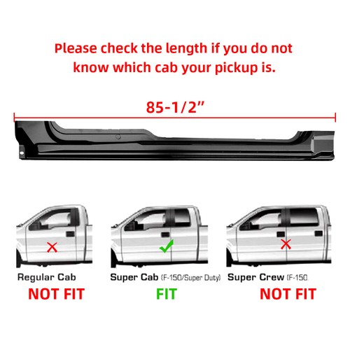 2009-2014 Ford F-150 Truck Super Cab/Extended Cab Right Outer Rocker ...