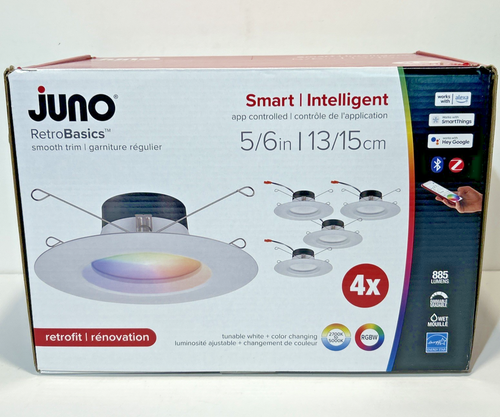 Juno Retrofit Smart Tunable White + Color Changing LED Recessed Trim ...