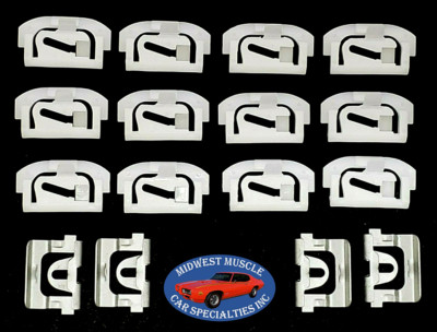 78-88 GM G-Body Front Windshield Window Reveal Molding Trim Clips 16pcs ...