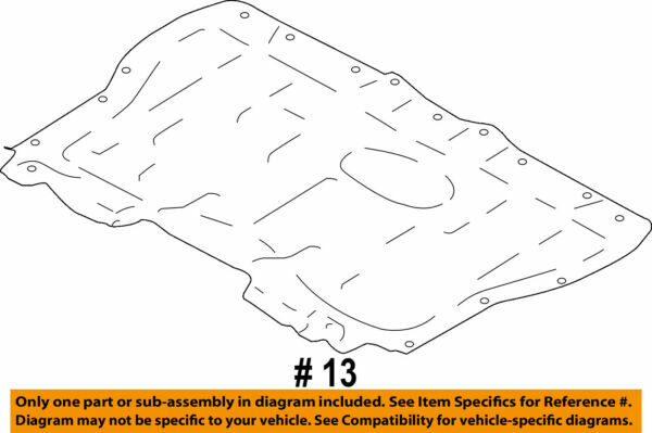 SU003-01383 Toyota Cover, engine under, no.1 SU00301383, New Genuine ...