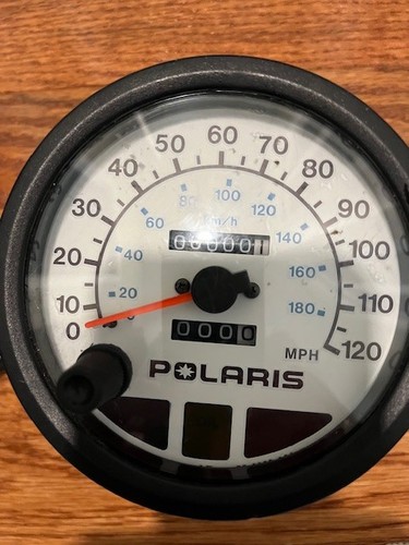 POLARIS SNOWMOBILE EDGE/CLASSIC XC/SP WHITE FACED SPEEDOMETER NEWW/O ...