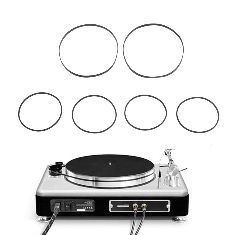 6Pcs Turntable Cassette Belt Radio Tape Machine Recorder Belt for Sharp ...