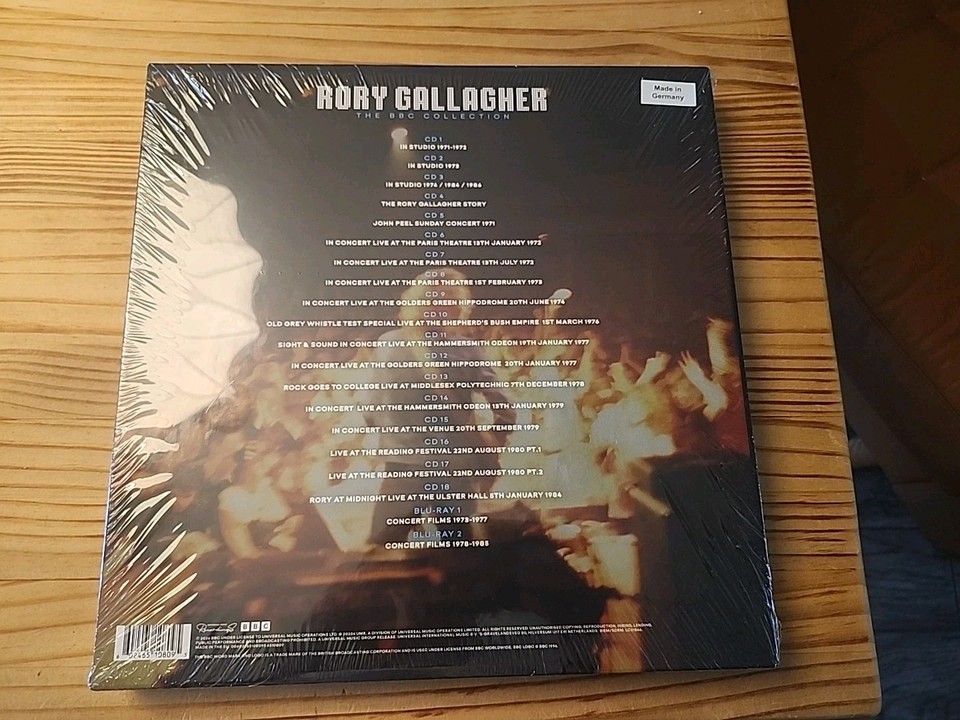 Rory Gallagher – The BBC Collection 18 CD + 2 Blu-Ray Box Set - New and ...