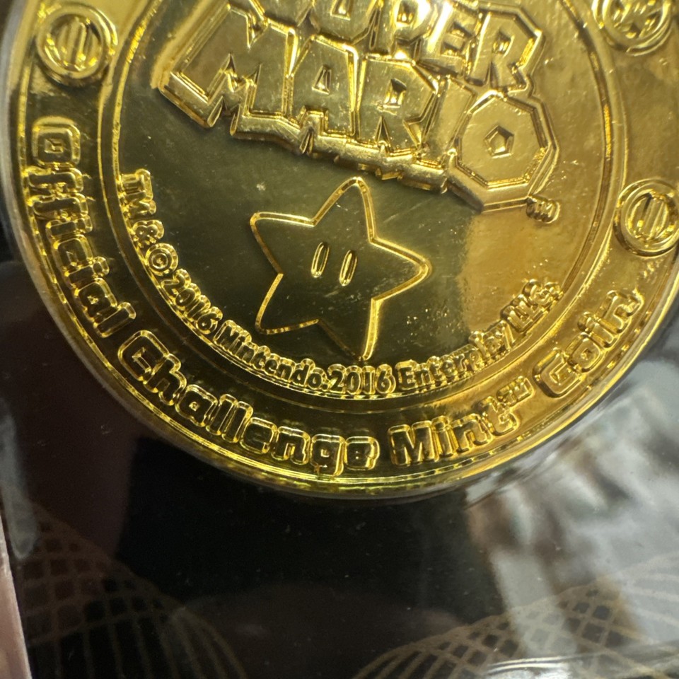 Super Mario Bros. Yoshi Gold Official Challenge Mint Coin | eBay