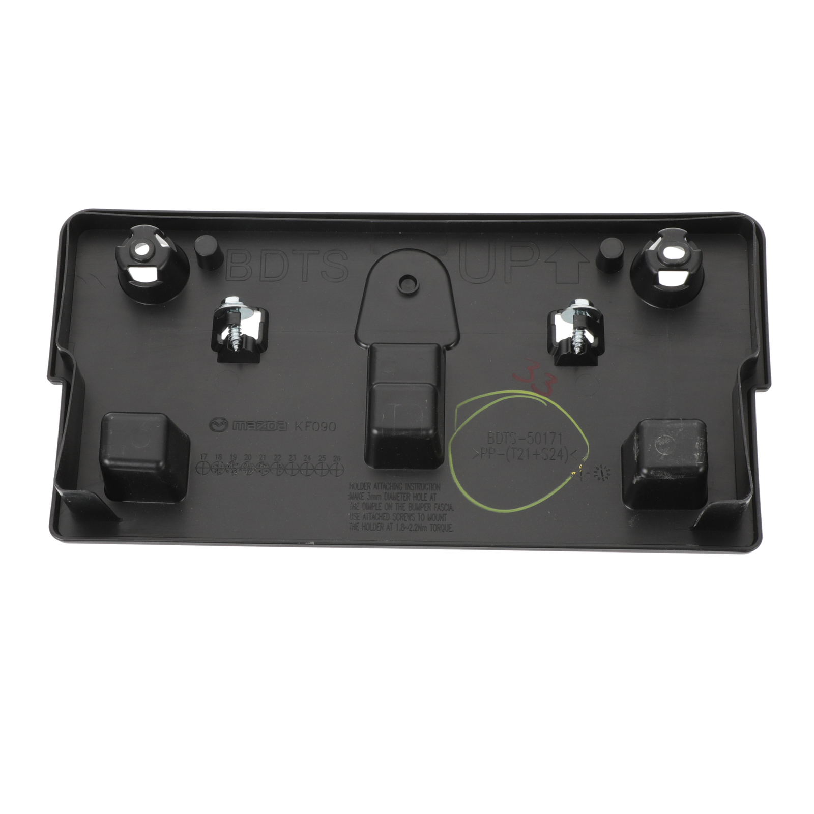 Genuine OEM 2019 Mazda 3 License Plate Holder Bdts-50-170b for sale ...