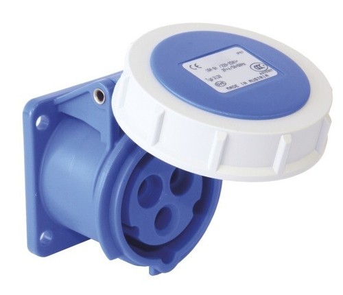 CEE Anbaudose 16A 3-polig 230V IP67 Flansch: 75x75 mm Caravan Wohnwagen ...