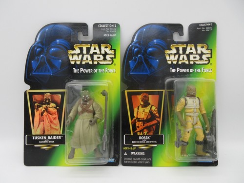 Lot of 2 Star Wars POTF Action Figures TUSKEN RAIDER BOSSK NIP ...