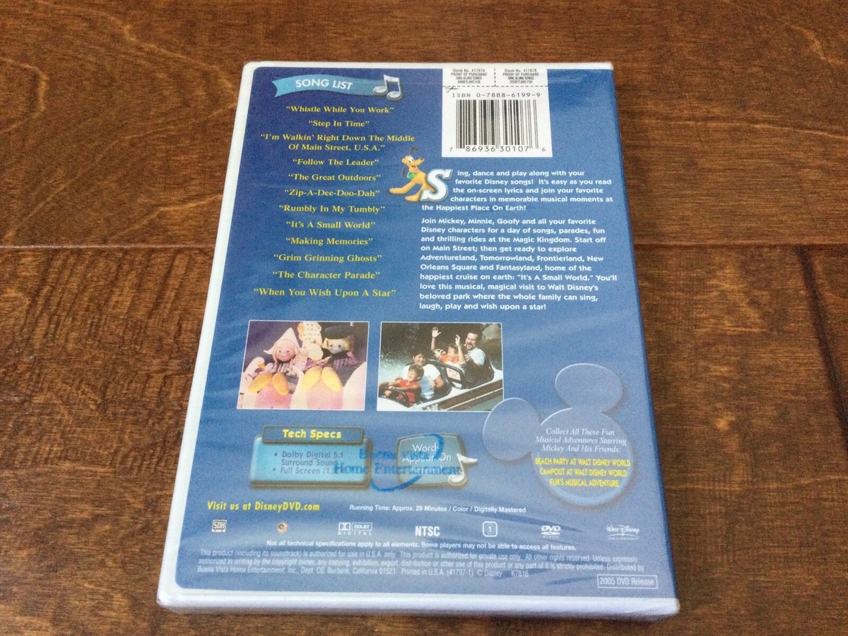 Disneyland Fun Dvd Disney Sing Along Songs: Let's Go To The Circus