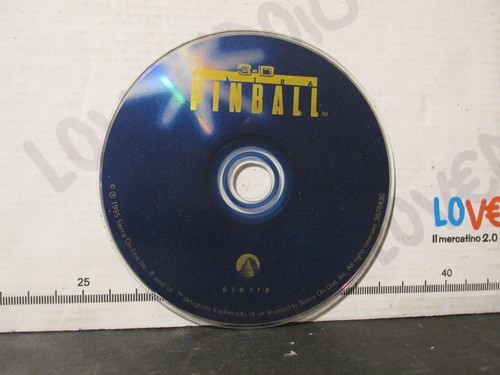 3 D Ultra Pinball For PC CD-ROM By Sierra Vintage Game 1995 Solo CD ...