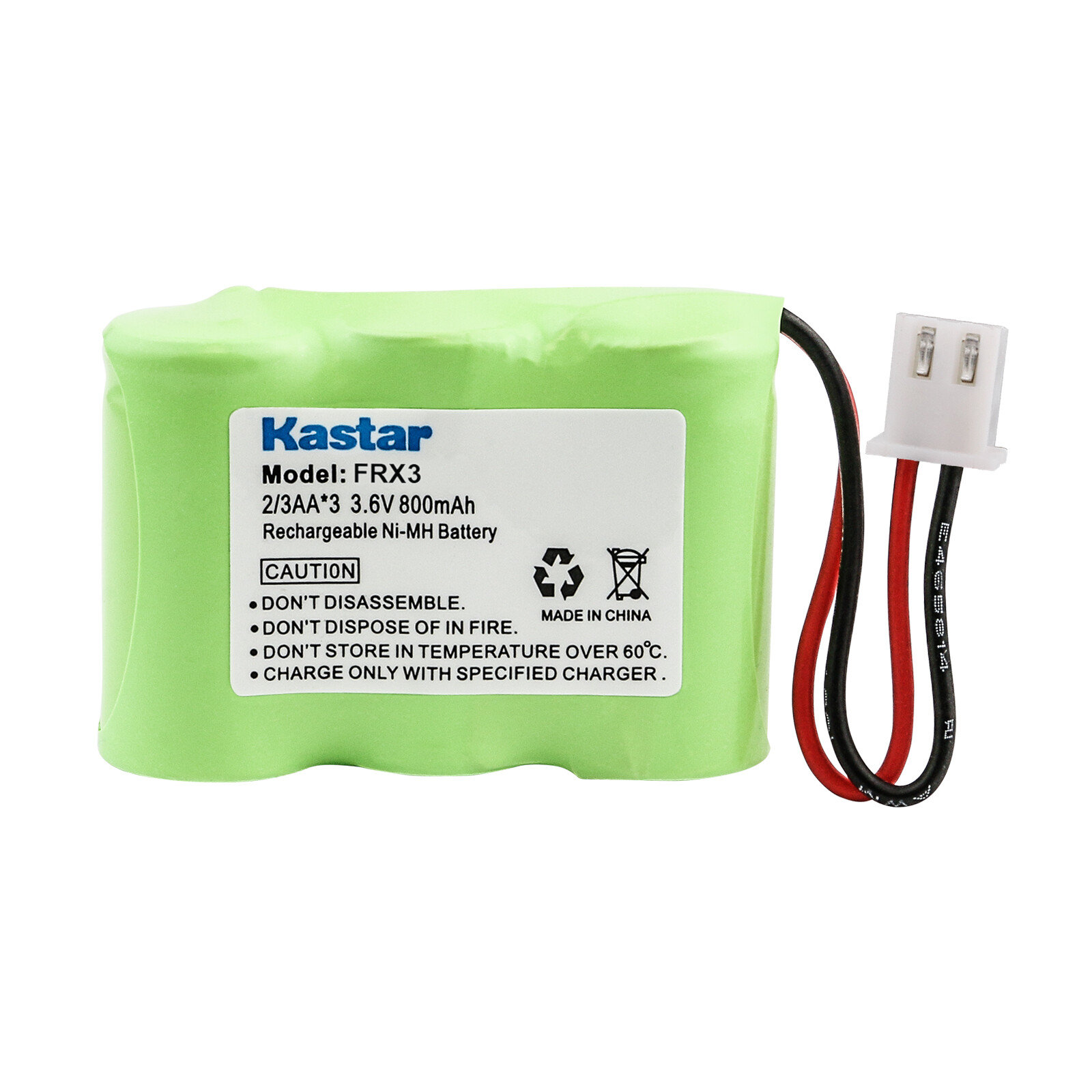 Kastar 2/3AA 3.6V 800mAh Ni-MH Battery for Eton FRX3 Axis Radio FRX3 ...