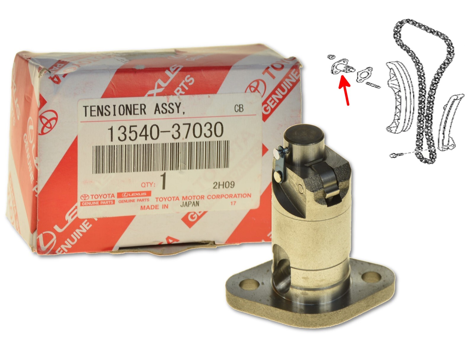 Timing Chain Tensioner Assy 13540-37030 OE for Toyota Auris Avensis ...