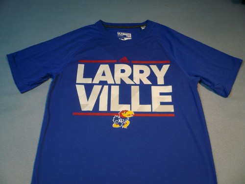 Adidas Kansas Jayhawks "Larry Ville" BRAND NEW shirt Ultimate Tee ...