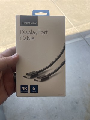 Insignia 6ft 4K Ultra HD DisplayPort Cable - Black (NS-PDD607) | eBay
