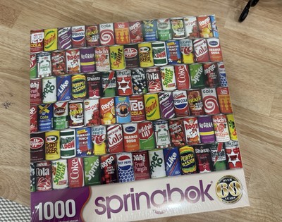 Springbok 1000 Piece Jigsaw Puzzle Soda Pop Cans 2018 Complete | eBay