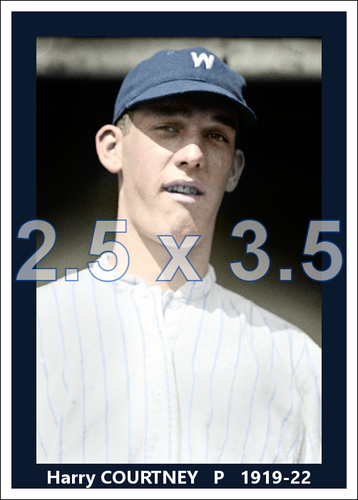 Harry Courtney - 1919-22 Washington Senators - choose a style ...