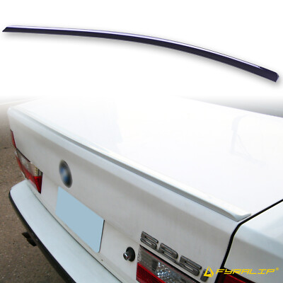 Fyralip Y21 Painted 263 Blue Trunk Lip Spoiler For BMW 5 Series E34 ...