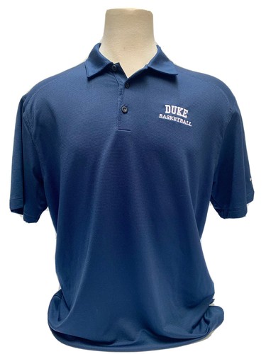 Duke Blue Devils Polo Shirt Mens XL Basketball Nike Dri Fit Golf NCAA ...