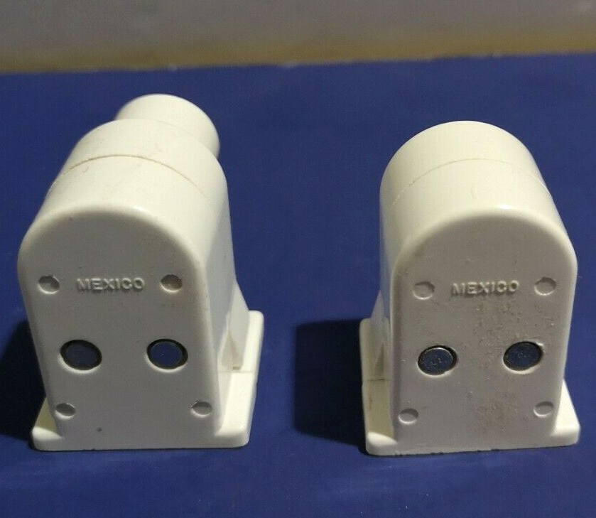 2-PK FLUORESCENT LAMPHOLDER Socket T12 HO Plunger & Stationary NEW ...