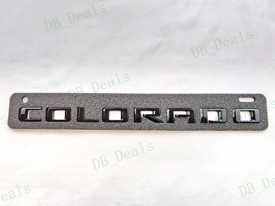 3PCS Gloss Black Door Rear Colorado Emblems Letters Badges Fit 2023 ...