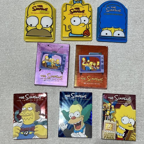 Lot Of 8 The Simpsons: Seasons Collectors Edition DVD Box Sets Movie ...