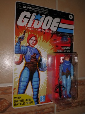2023 MOC Scarlett pilot blue 3.75" O-Ring retro from Haslab Skystriker GI Joe | eBay