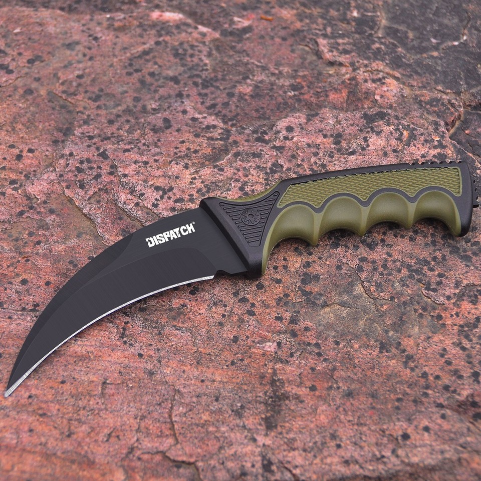 8.5" Tactical Knife Karambit Combat Hunting Knife Fixed Blade Knife ...