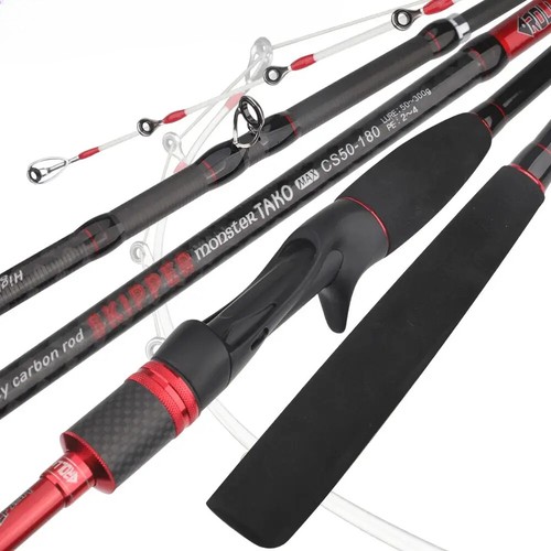 Carbon Fiber Casting Fishing Rod Saltwater Boat Light Jigging Rod ...