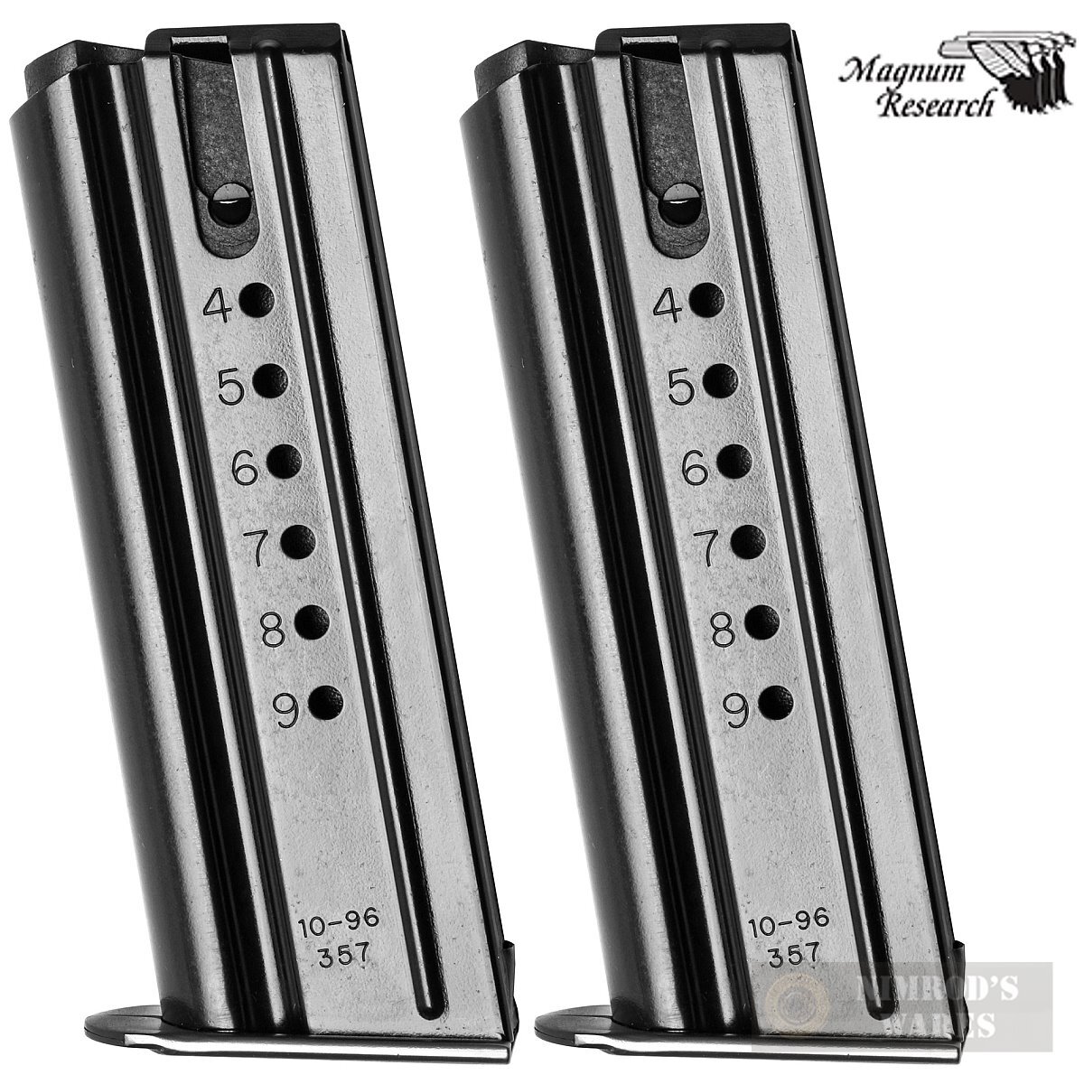 TWO MAGNUM RESEARCH Desert Eagle .357 MAGNUM 9-Round MAGAZINES MAG357 ...