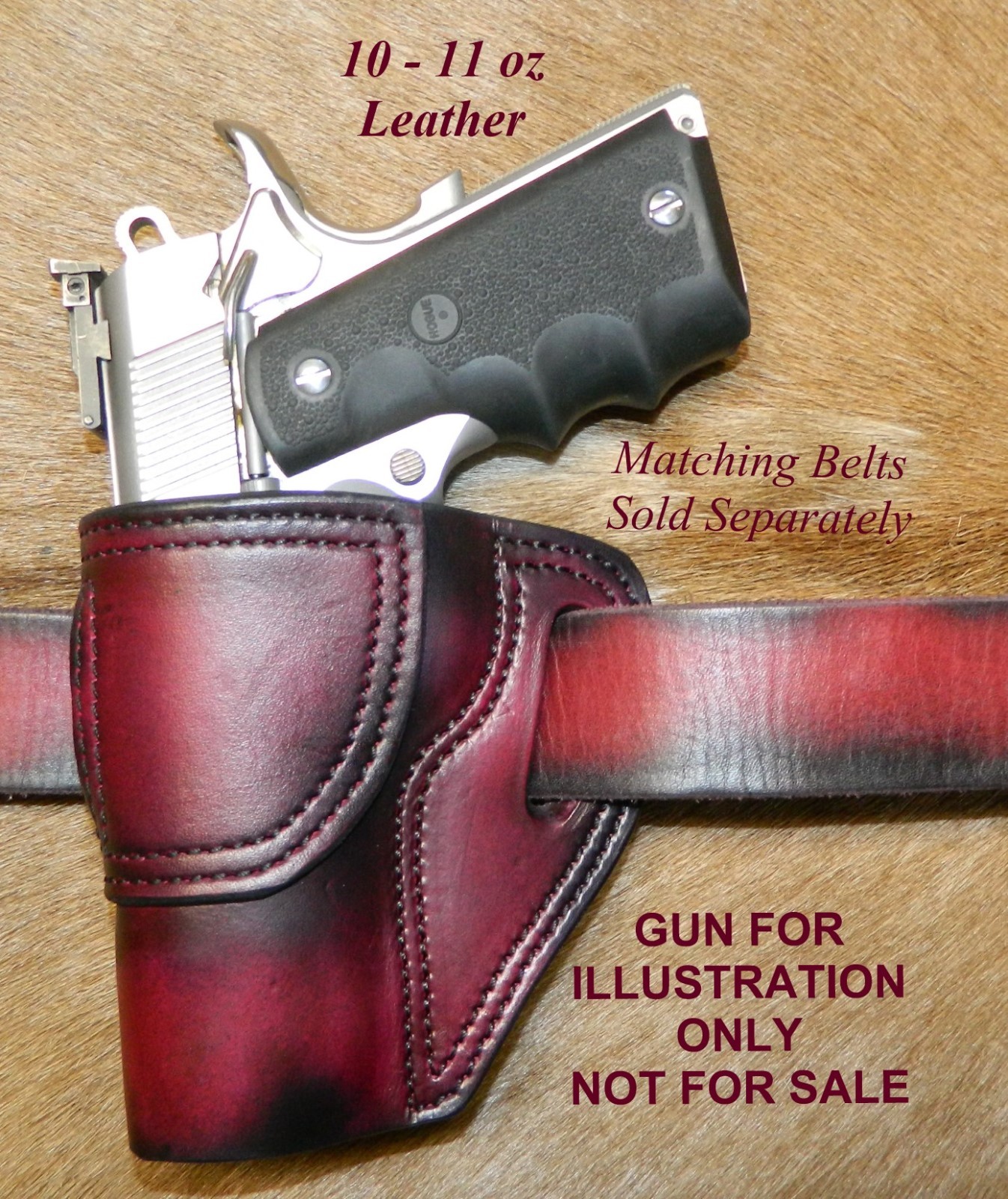 Gary C's Leather Avenger Left Hand OWB HOLSTER Colt 1911 Combat ...