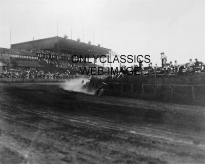 1917 VINTAGE HARLEY DAVIDSON MOTORCYCLE RACER PHOTO BENNING MD RACING ...