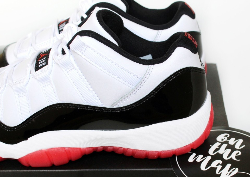 Nike Air Jordan 11 XI Retro Low Concord Bred Black Red GS 2020 UK 3 4 5 ...