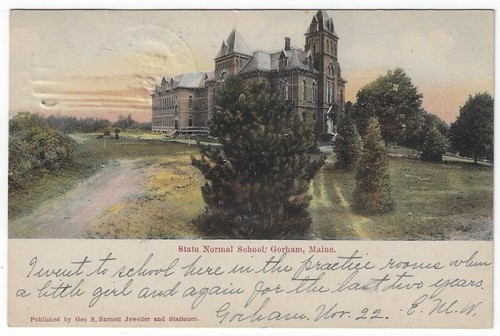 Gorham, Maine, Vintage Postcard View of The State Normal School, 1905 ...