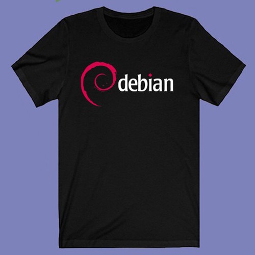 Linux Debian Men's Black T-shirt Size S-5XL | eBay