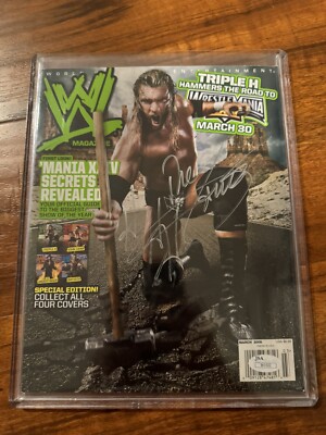 WWE WWF Triple H HHH Signed Magazine JSA Certified With COA | eBay