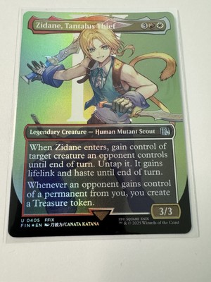 Zidane, Tantalus Thief (Borderless) (FOIL) Final Fantasy Magic (mtg ...